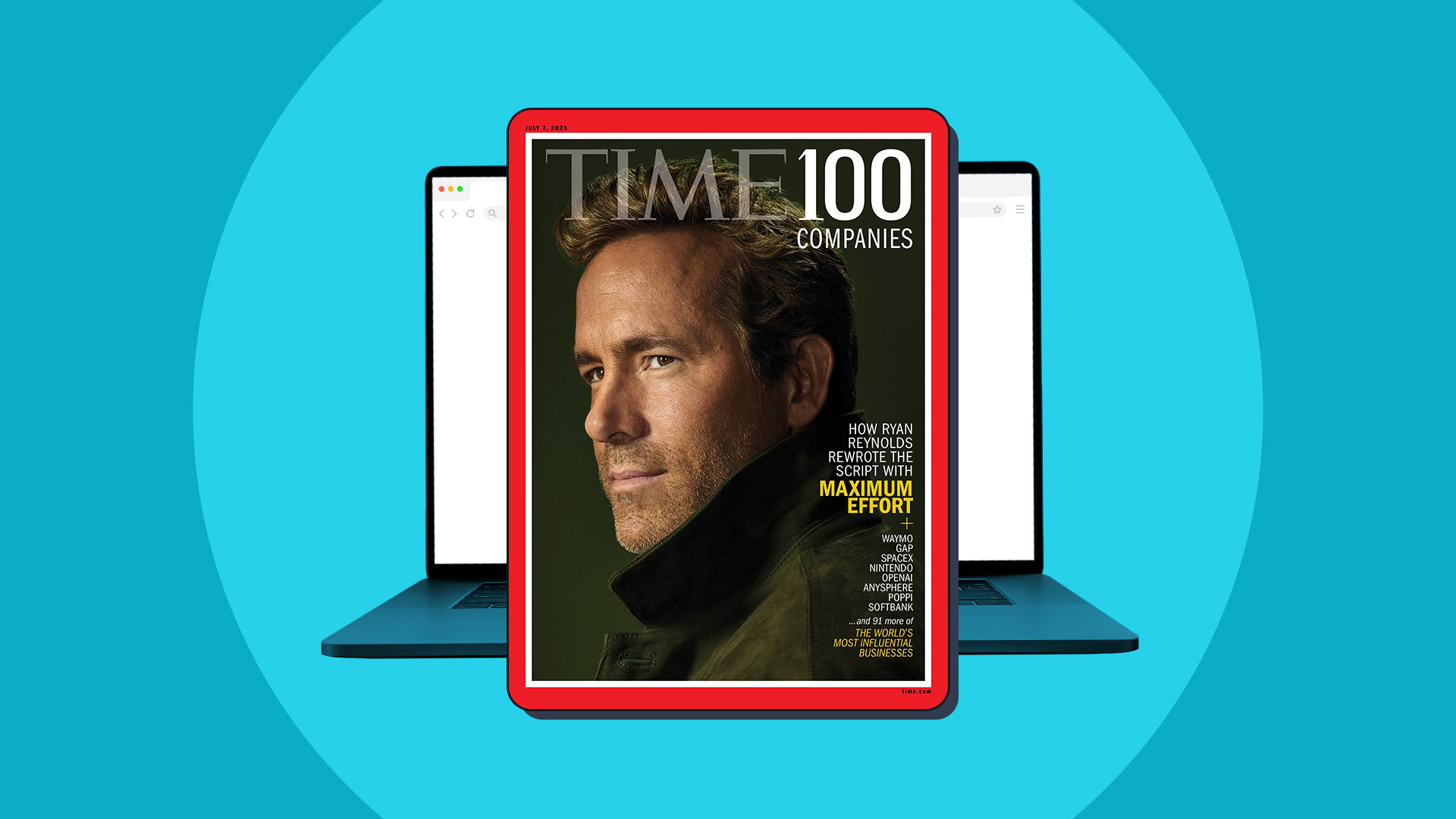 MNTN CCO Ryan Reynolds' Maximum Effort Snags Time 100 List Honors - MNTN